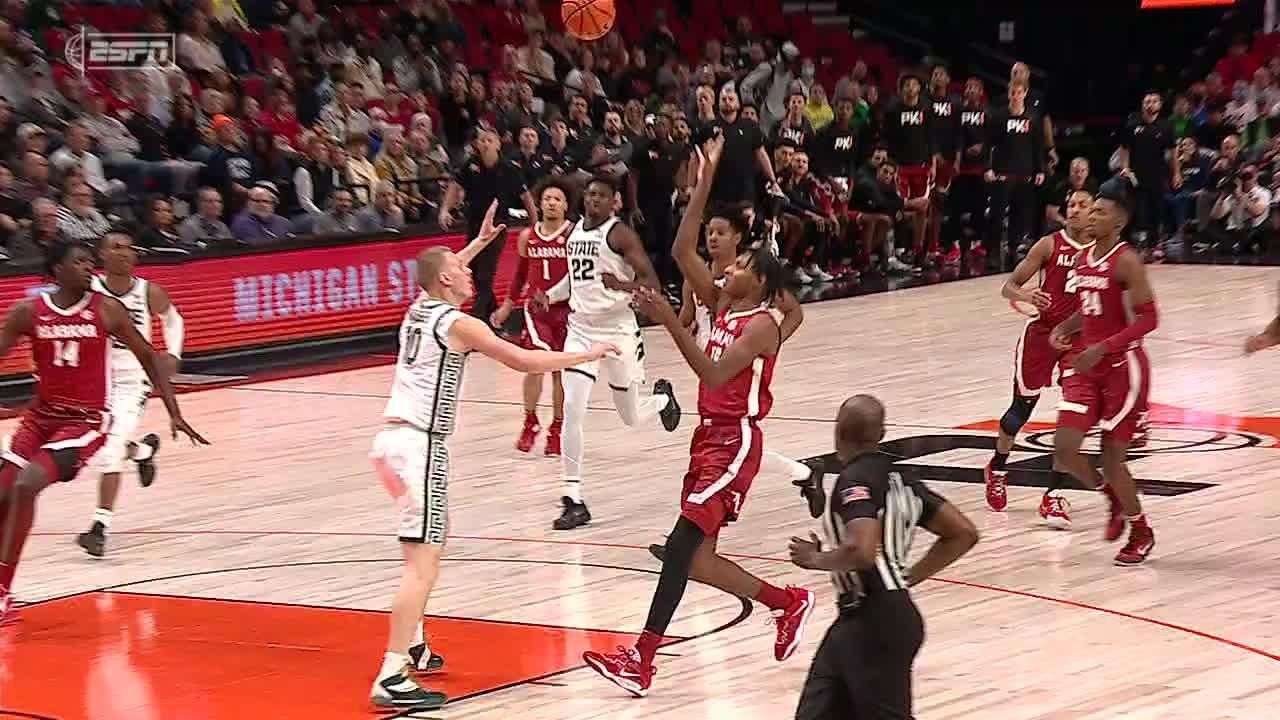 Charles Bediako rocks the rim with dunk - ESPN Video