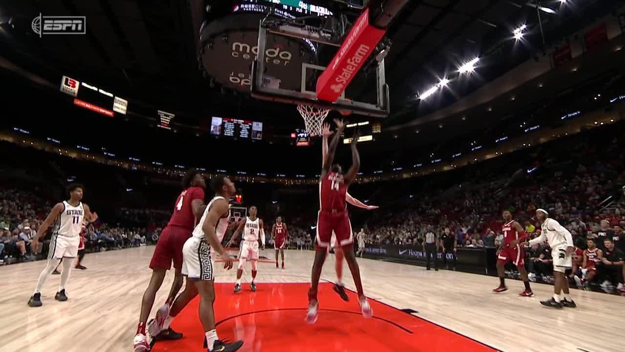 Charles Bediako drops in smooth lay-in - ESPN Video