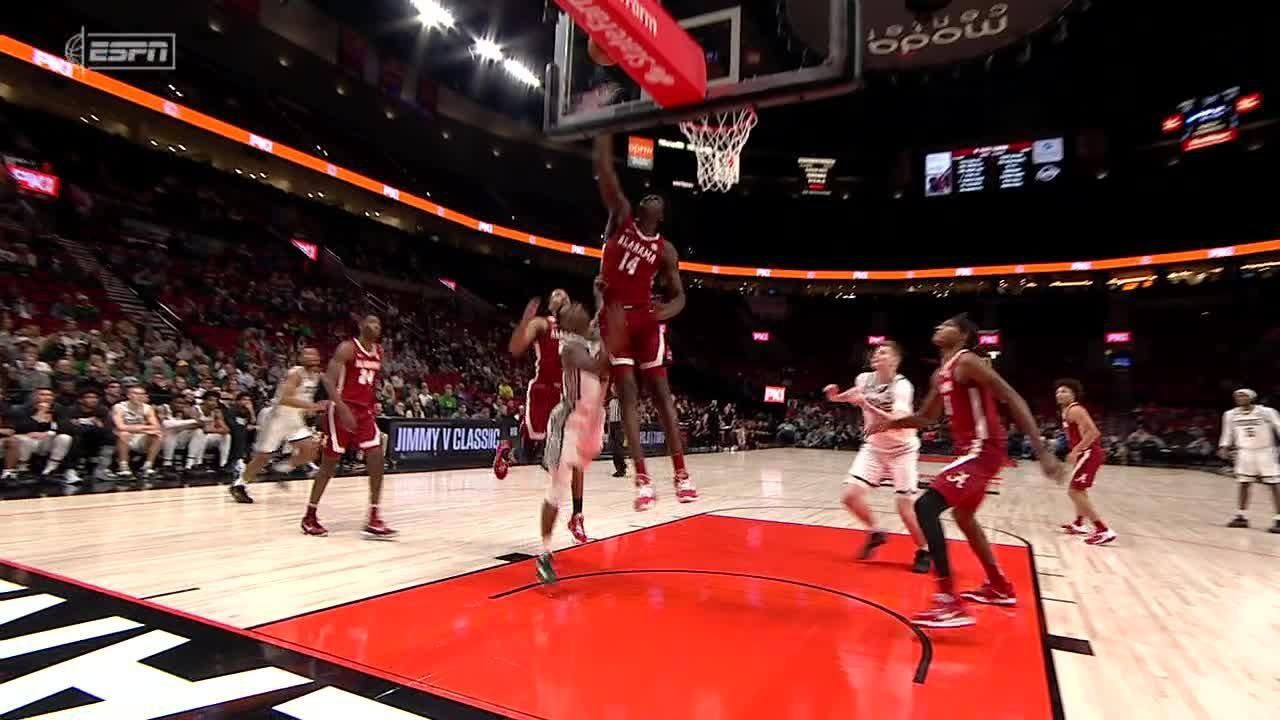 Tyson Walker gets the layup to fall vs. Alabama Crimson Tide - ESPN Video