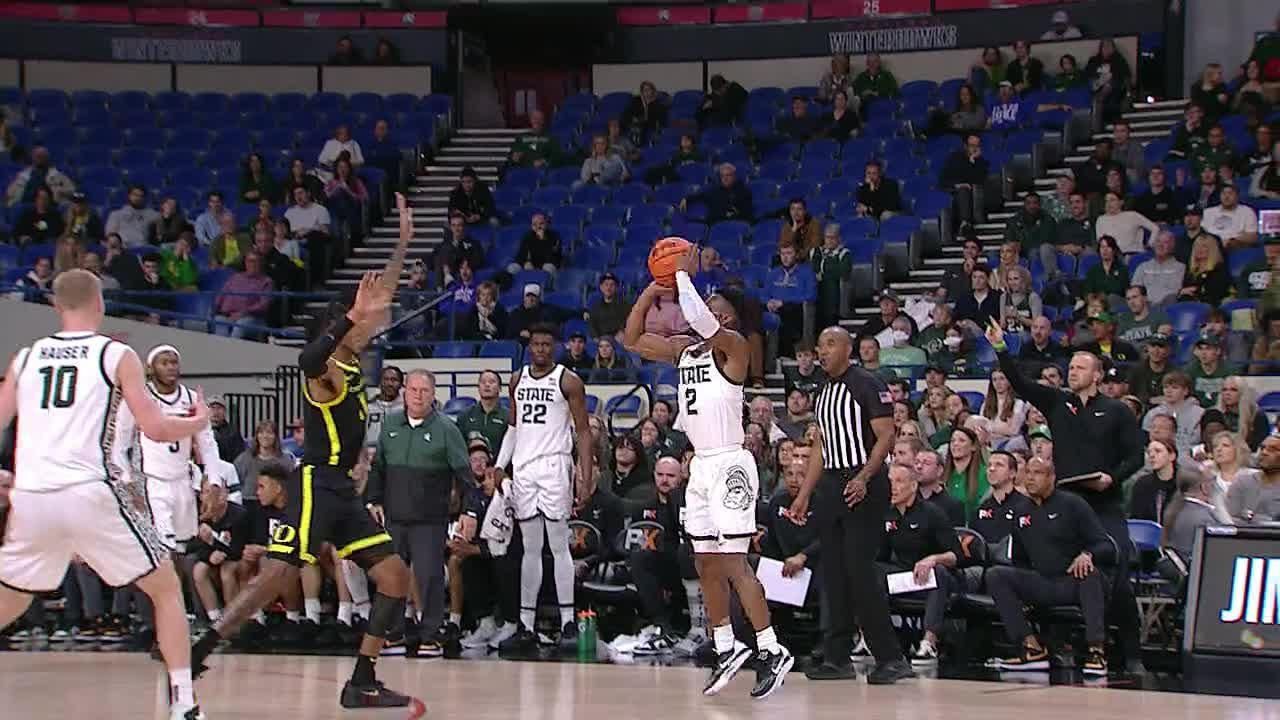 Tyson Walker drills deep 3 for Michigan State - ESPN Video