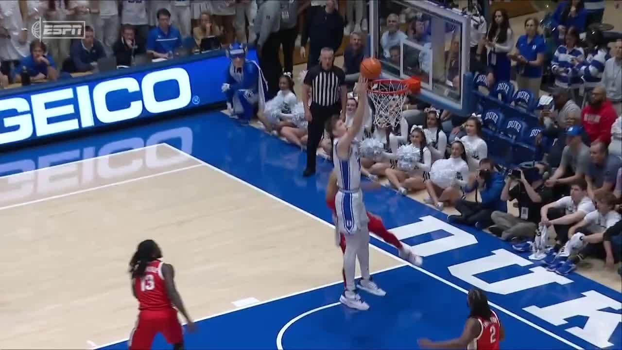 Kyle Filipowski gets the and-1 to drop for Duke - ESPN Video