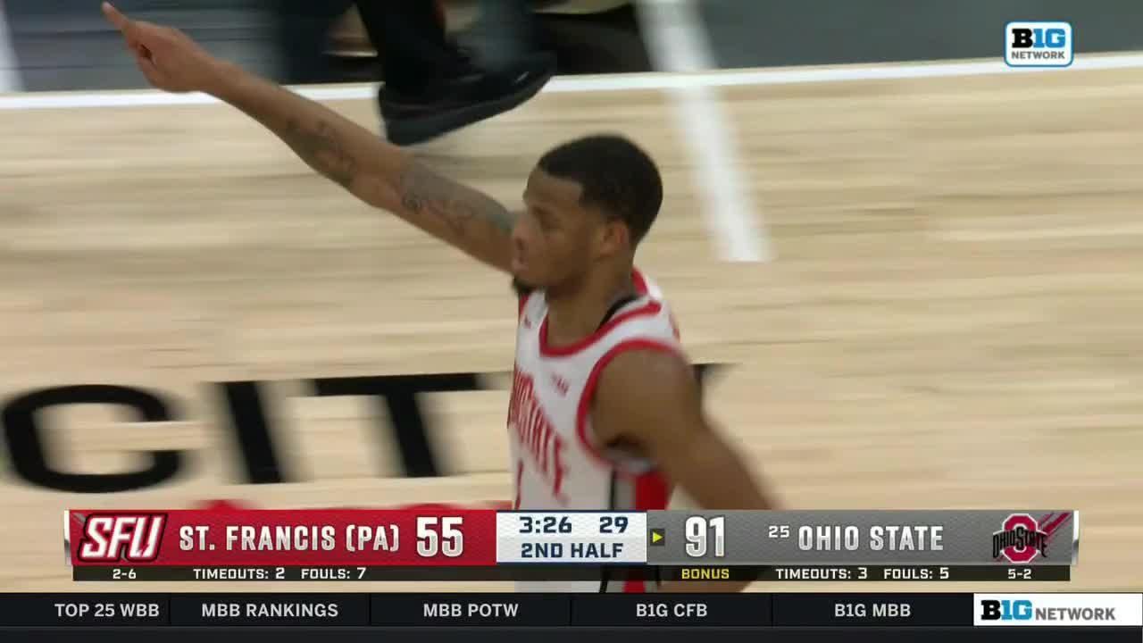 Roddy Gayle Jr. knocks down the deep 3 for Ohio State - ESPN Video
