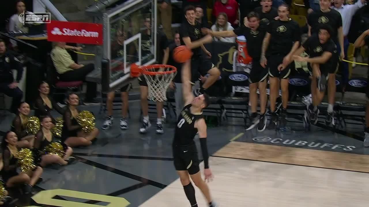 Luke O'Brien gets up for the beautiful flush - ESPN Video