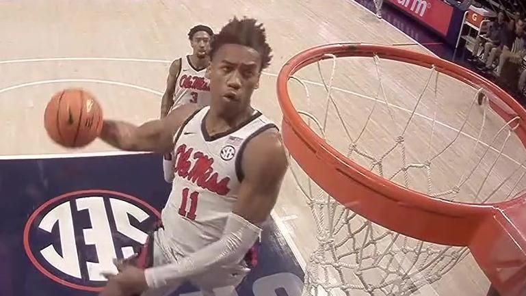 Matthew Murrell throws down the windmill dunk for Ole Miss - ESPN Video