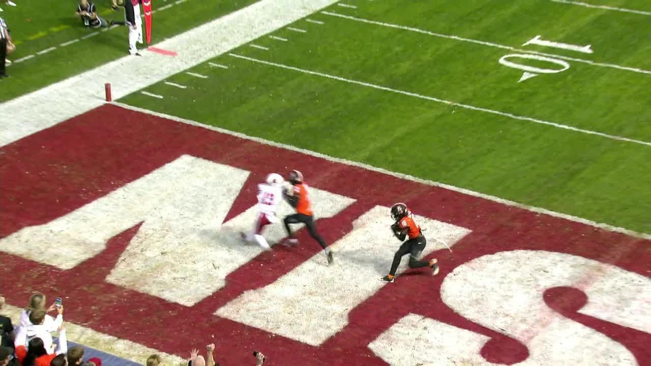 Oklahoma State's Trey Rucker picks off Wisconsin in the end zone - ESPN ...