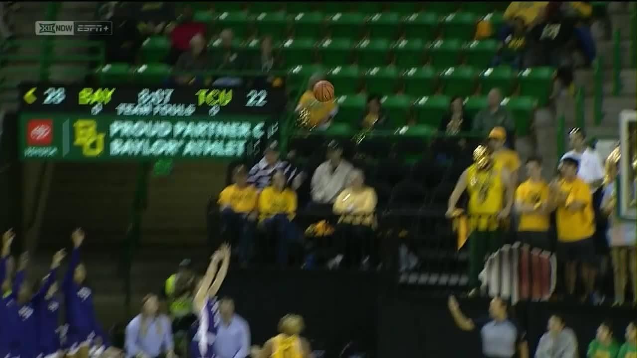 Emily Fisher buries triple against Baylor Bears - ESPN Video