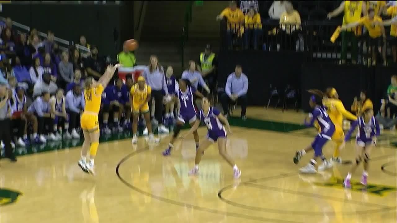 Caitlin Bickle hits the triple vs. TCU Horned Frogs - ESPN Video