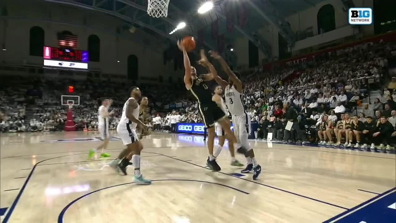 Purdue's Mason Gillis gets the lay-in to fall - ESPN Video