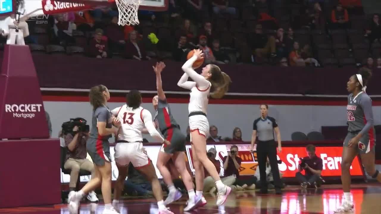 Elizabeth Kitley fights off defender for and-1 - ESPN Video