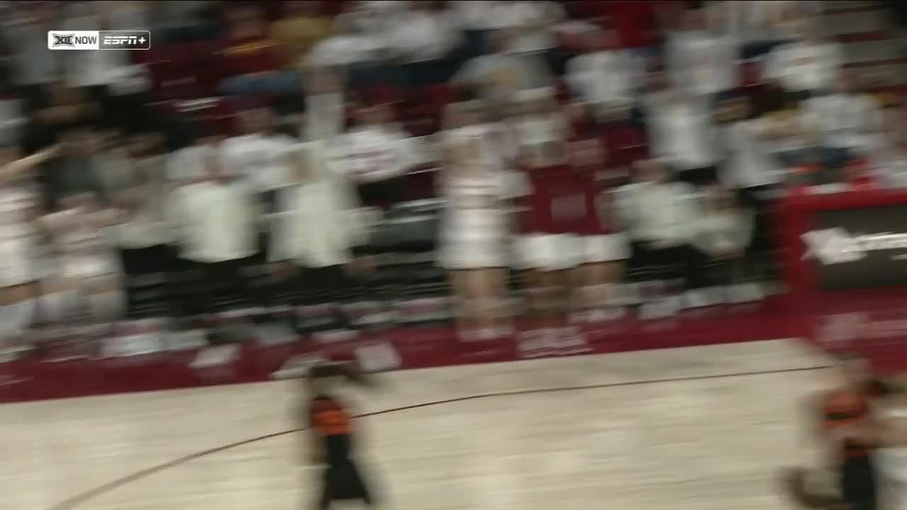 Nyamer Diew nails the triple vs. Oklahoma State Cowgirls - ESPN Video