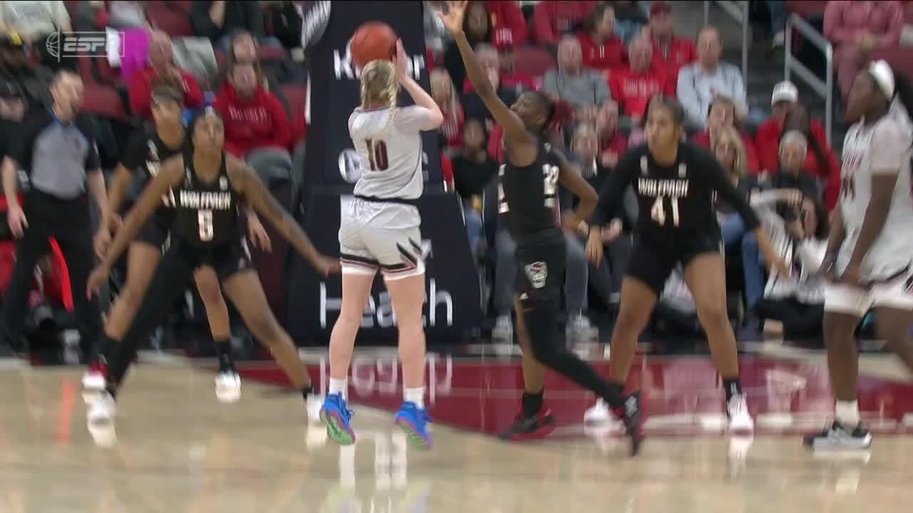 Hailey Van Lith pulls up and knocks down the jumper - ESPN Video