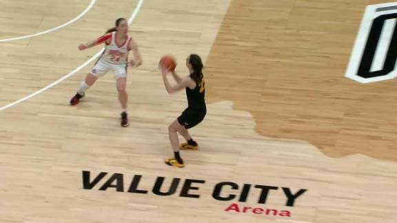 Caitlin Clark's logo 3 forces an Ohio State timeout - ESPN Video