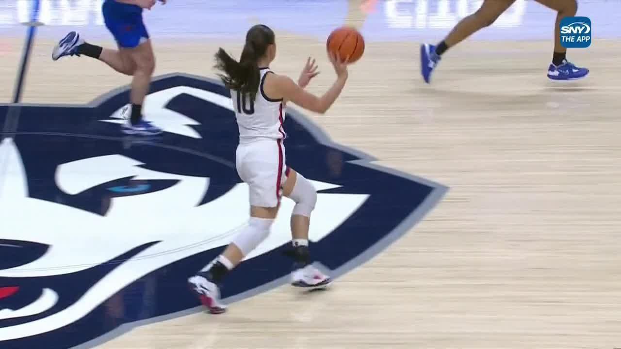 Nika Muhl drops a dime for an easy UConn basket - ESPN Video