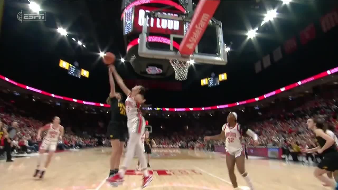 Ohio State's Emma Shumate sends the shot out of bounds - ESPN Video