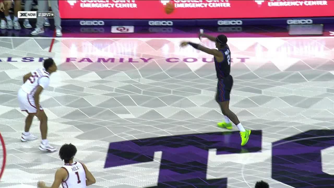 Damion Baugh knocks down the trey - ESPN Video