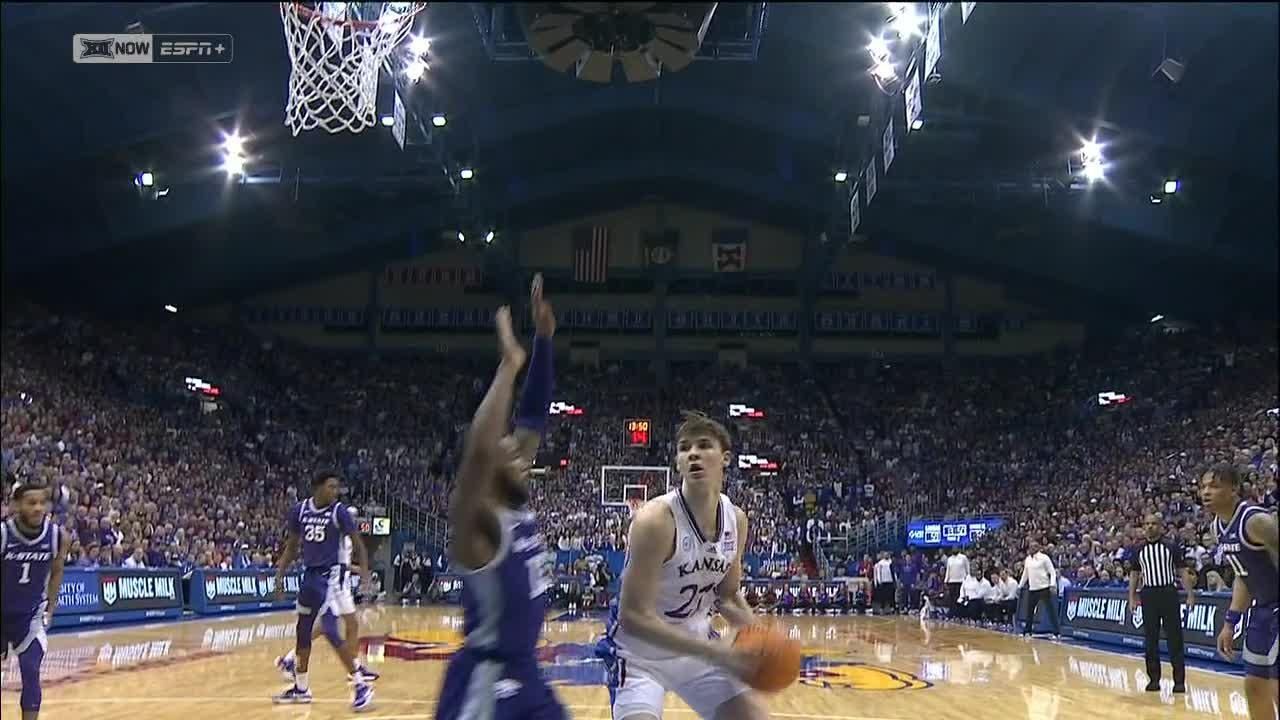 Zach Clemence sinks and-1 for the Jayhawks - ESPN Video