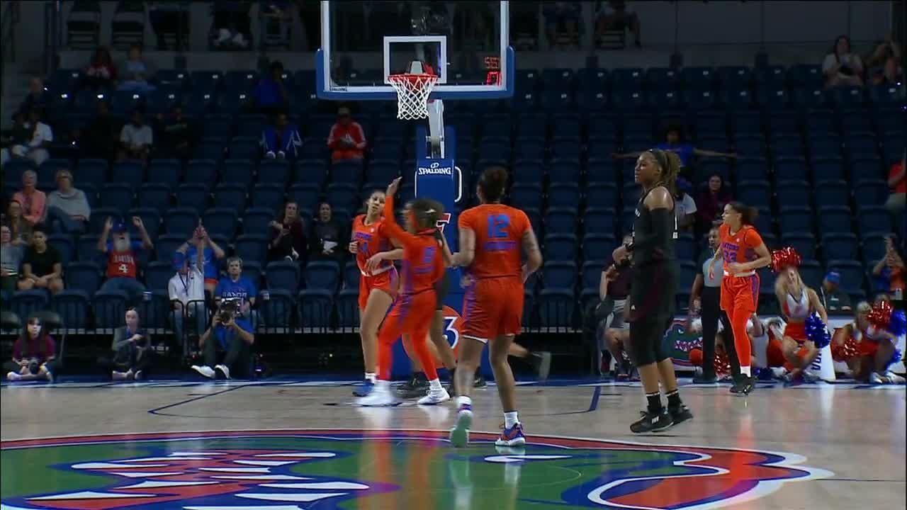 Jordyn Merritt buries trey against Texas A&M Aggies - ESPN Video