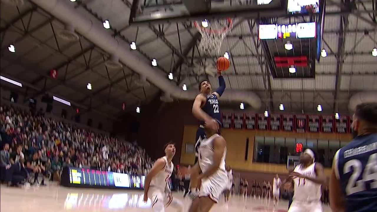 Matt Knowling throws down a huge dunk for Yale - ESPN Video