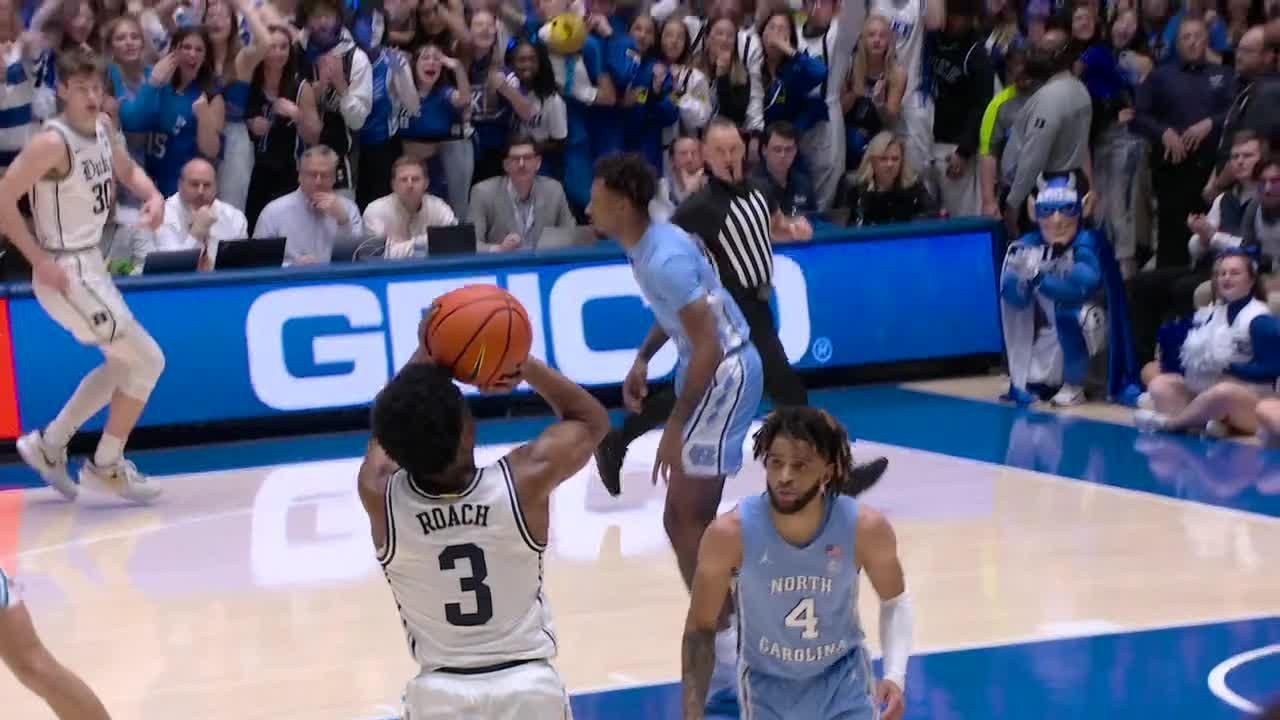 Jeremy Roach drains a 3 for Duke - ESPN Video