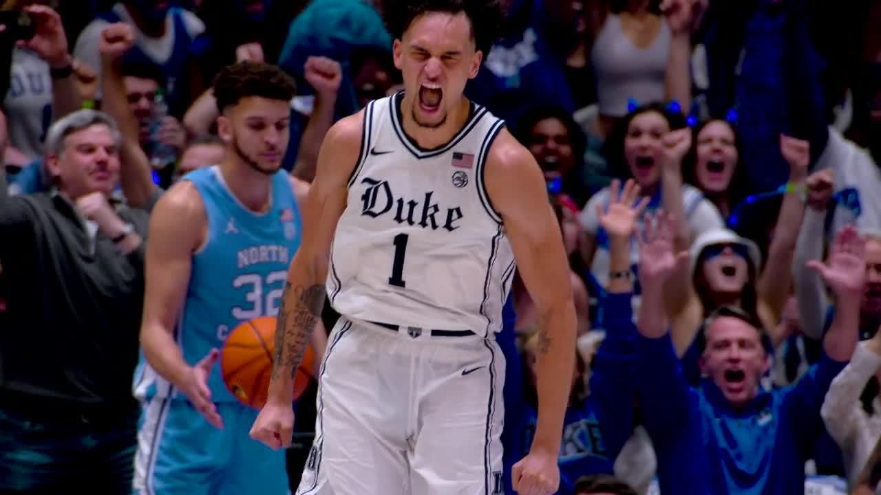 Dereck Lively II has the massive putback dunk for Duke - ESPN Video