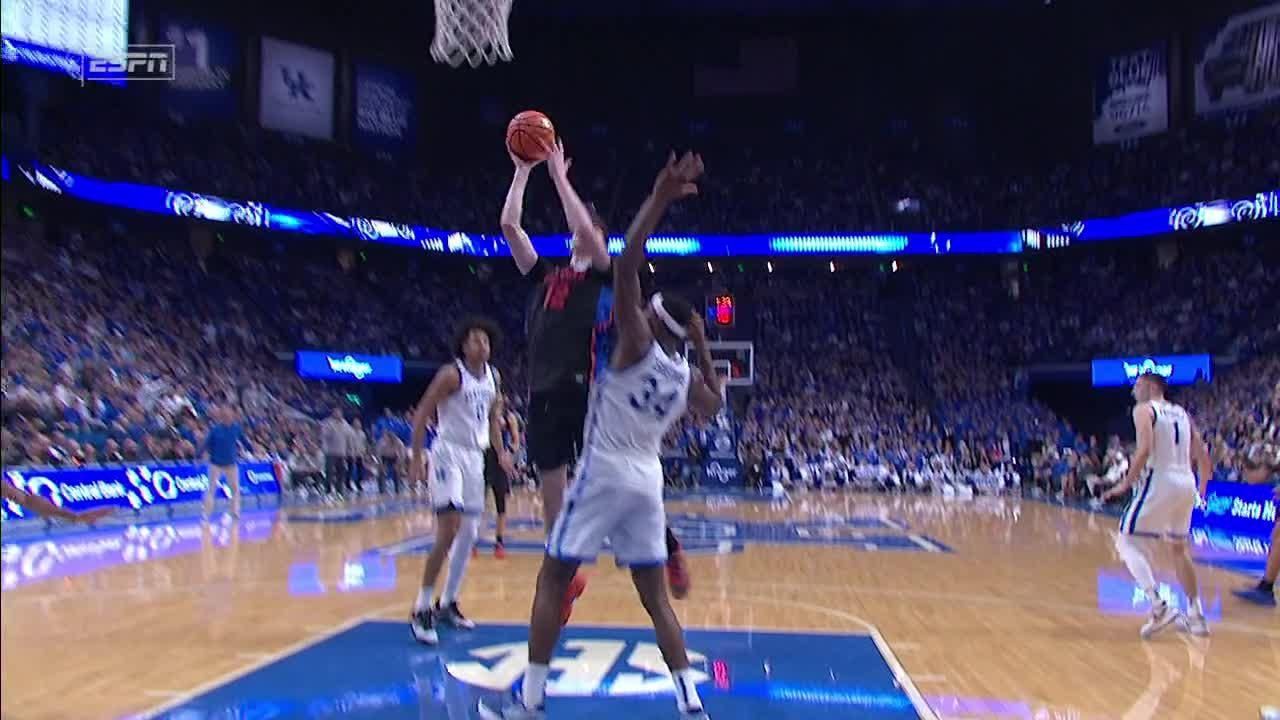 Colin Castleton fights in the paint for and-1 - ESPN Video