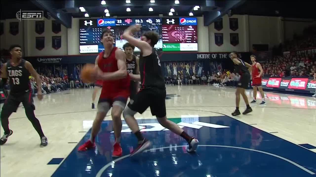 Harry Wessels gets the and-1 over Drew Timme - ESPN Video