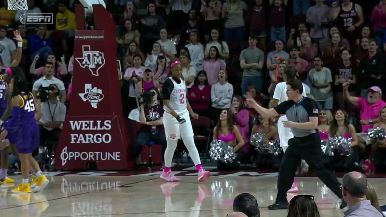 Janiah Barker with the and-1 bucket - ESPN Video