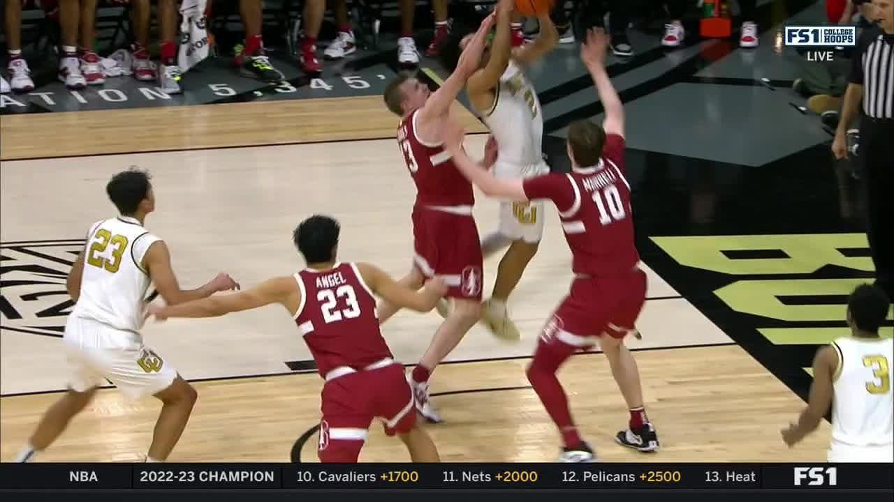 Kj Simpson makes a nice move for the layup - ESPN Video