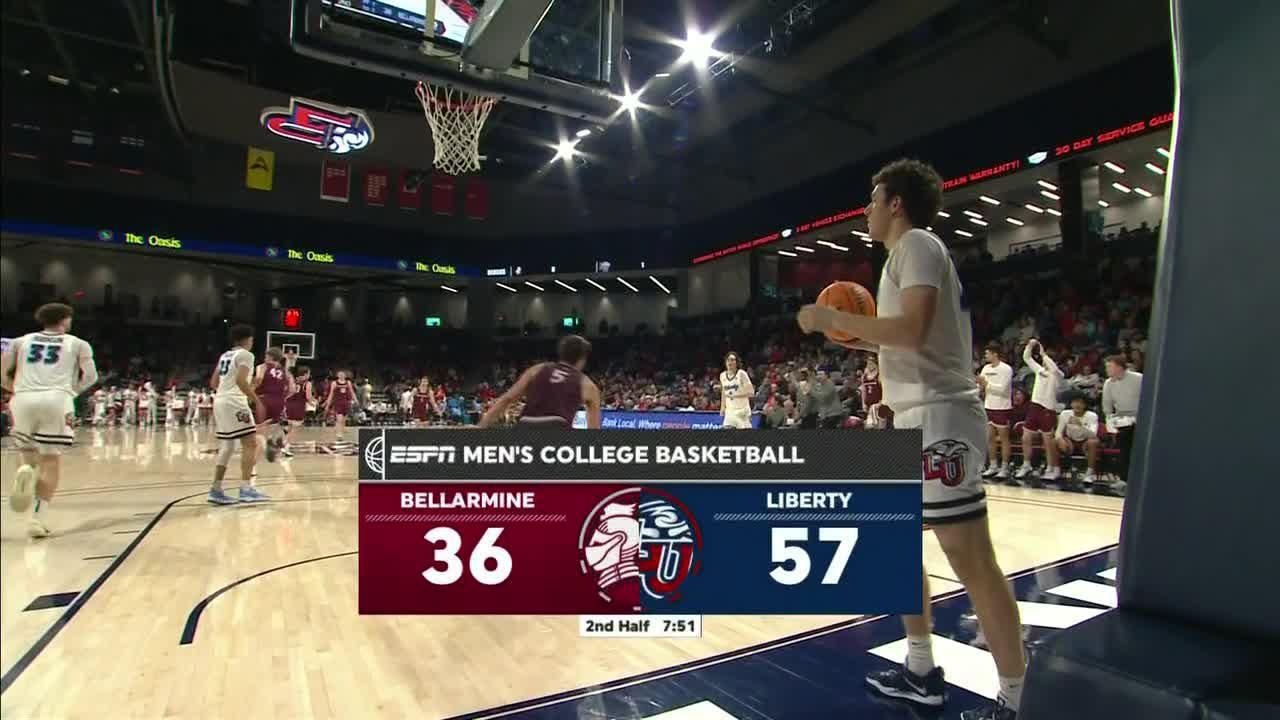 Peter Suder gets the lay-in to fall vs. Liberty Flames - ESPN Video