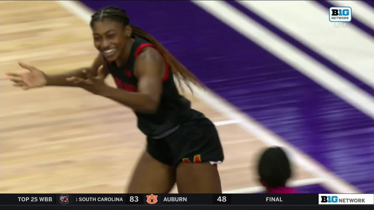 Diamond Miller all smiles after transition layup - ESPN Video