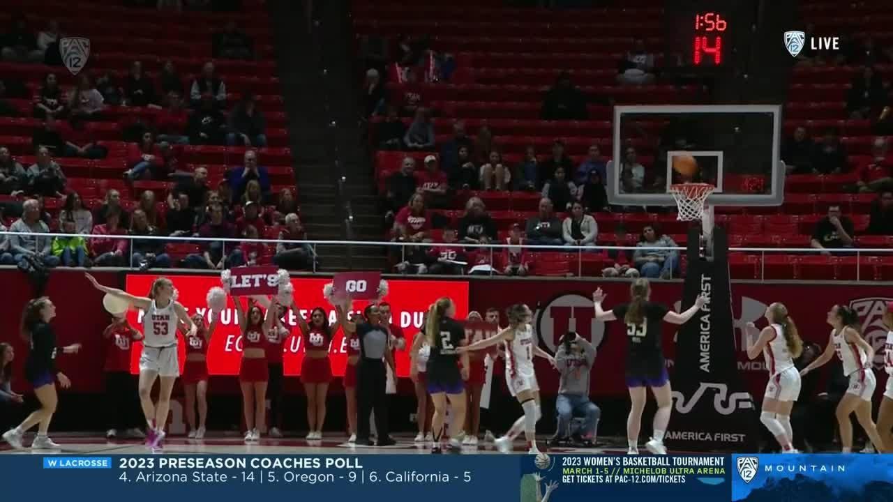 Elle Ladine hits the trey vs. Utah Utes - ESPN Video