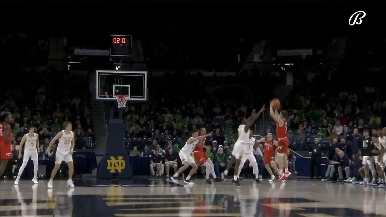 Virginia Tech's Sean Pedulla beats the buzzer - ESPN Video