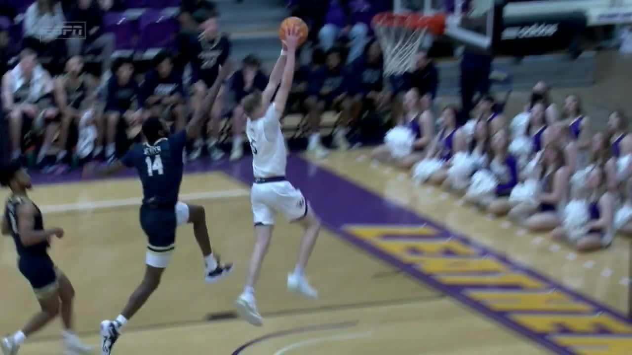 Trenton Massner gets up for the beautiful dunk - ESPN Video