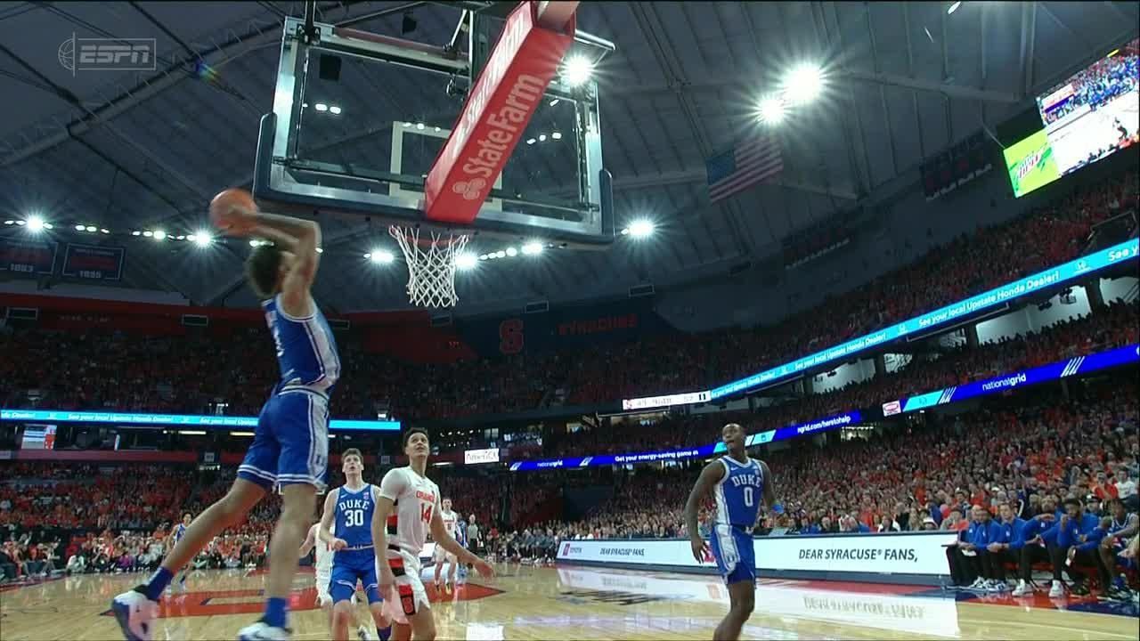 Dereck Lively II finishes alley-oop for Duke - ESPN Video