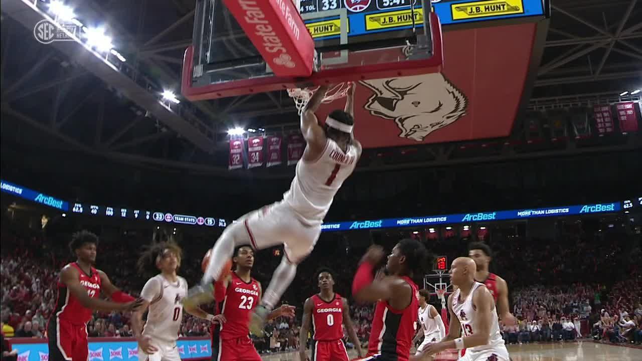 Ricky Council IV gets up for the beautiful slam dunk - ESPN Video