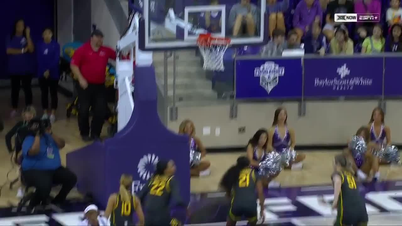 Emily Fisher stuns Baylor Bears with buzzer-beater - ESPN Video