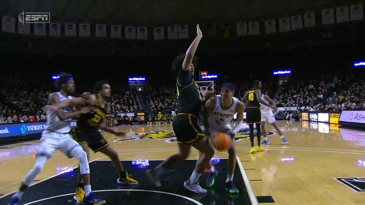 Isaiah Poor Bear-Chandler denies Memphis with big block - ESPN Video