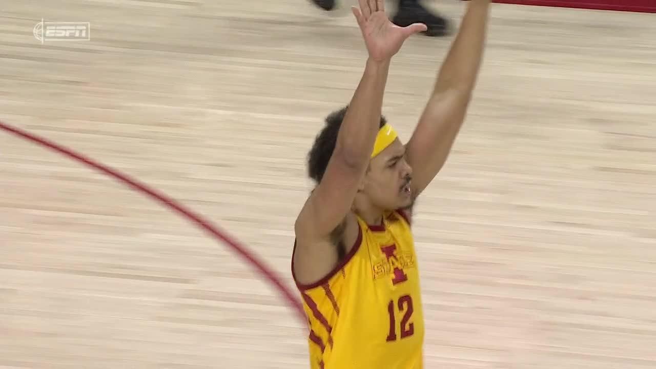 Iowa State's Robert Jones crashes the glass for the putback jam - ESPN ...