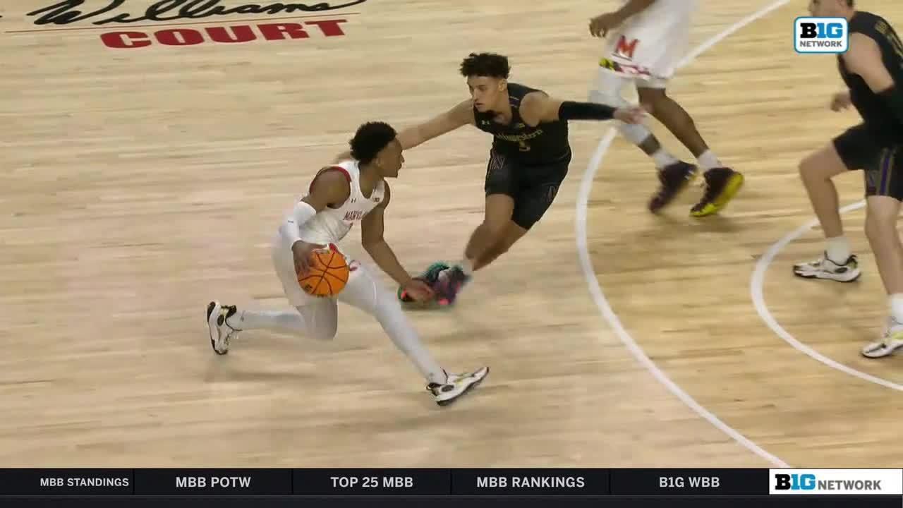 Jahmir Young hits the triple vs. Northwestern Wildcats - ESPN Video