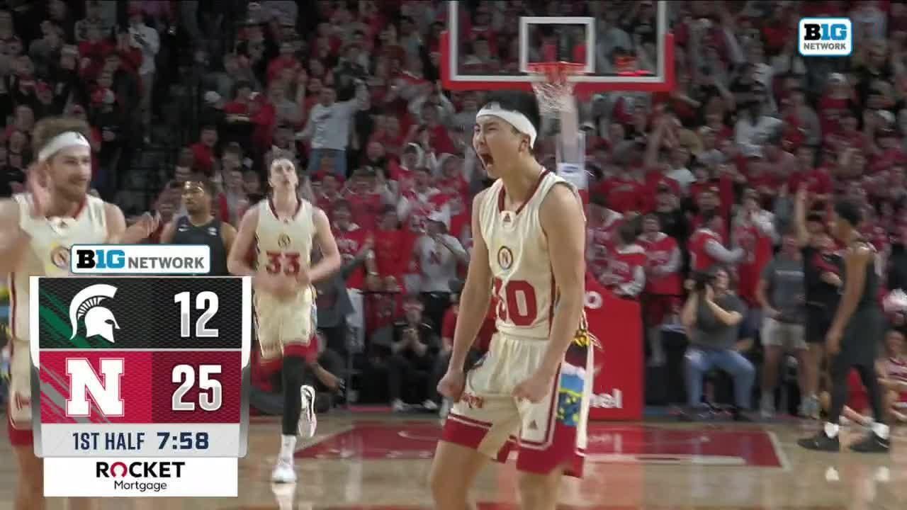 Keisei Tominaga knocks down long 3-pointer vs. Michigan State Spartans - ESPN Video