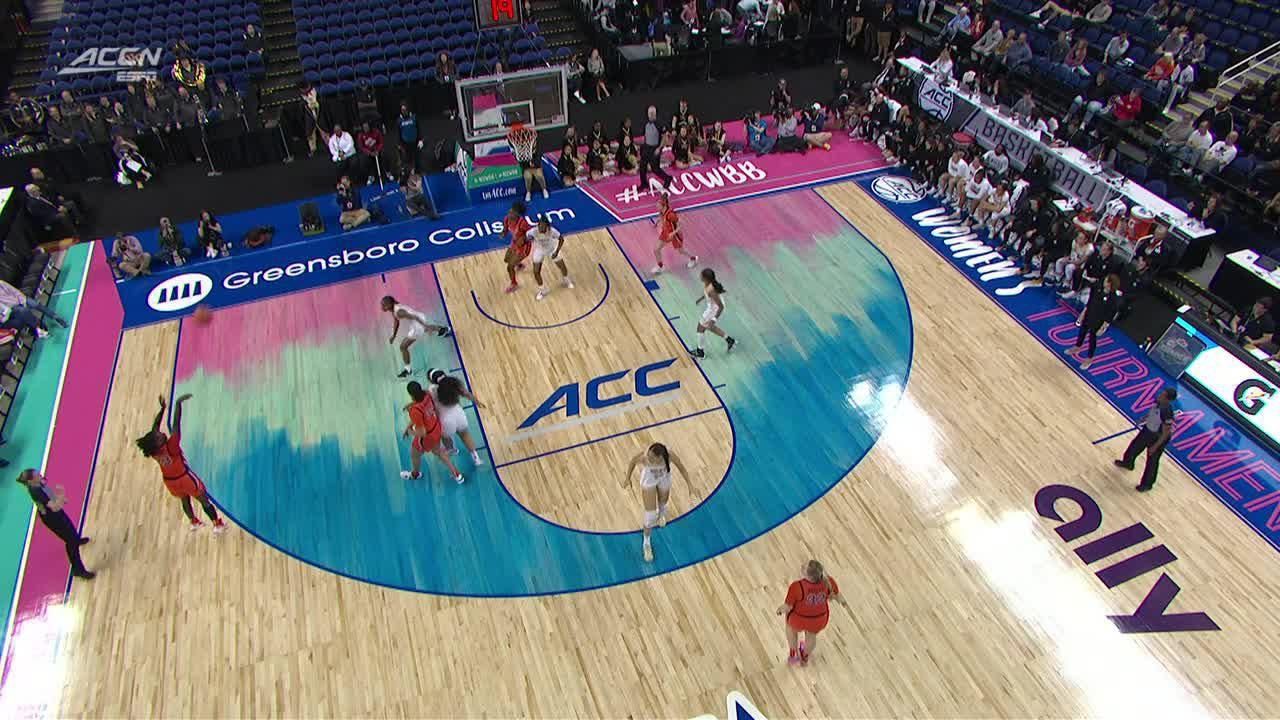 Alexia Smith drains the 3-pointer for Virginia - ESPN Video