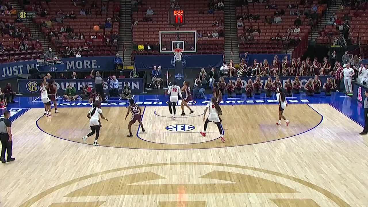 Angel Baker shows off the range on 3-pointer - ESPN Video