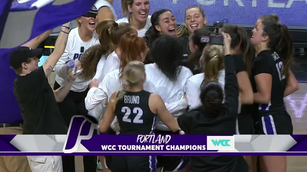 Portland celebrates after upset win over Gonzaga in WCC championship ...