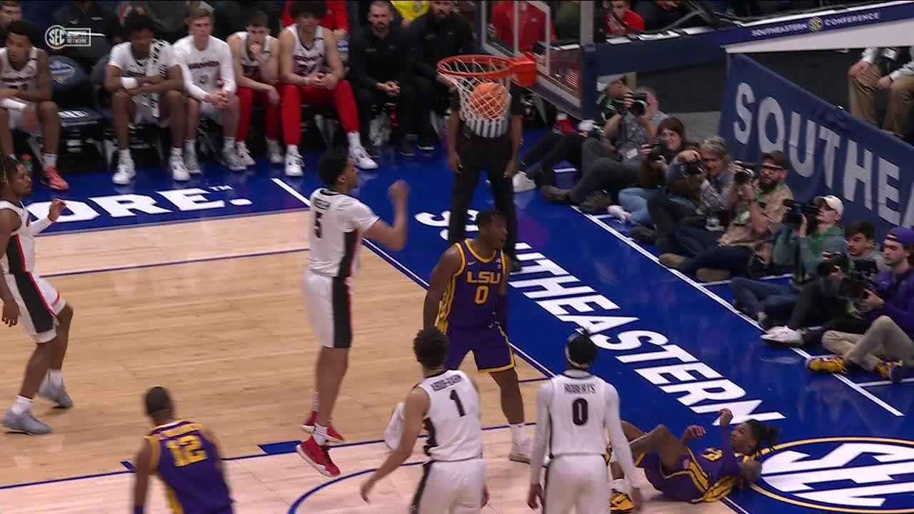 Justice Williams makes a great defensive play for the steal - ESPN Video