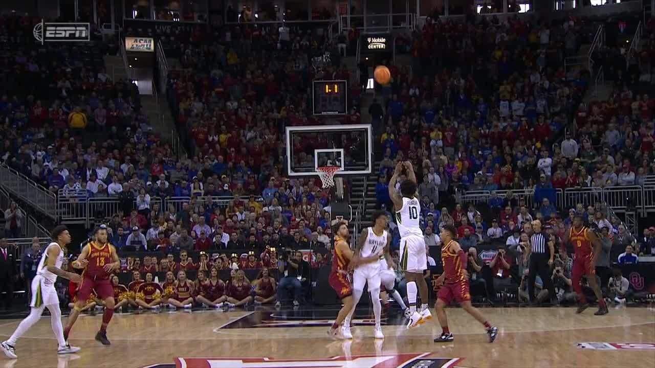 Adam Flagler beats the halftime buzzer with logo 3-pointer - ESPN Video