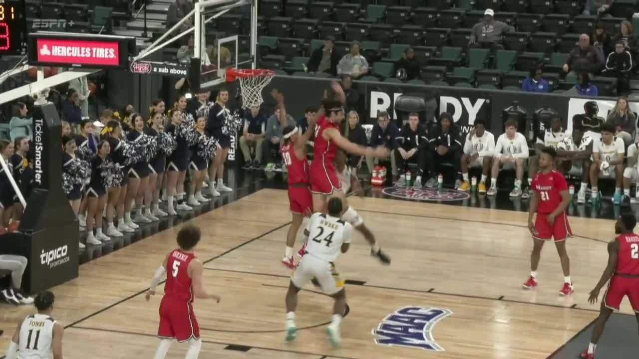 Savion Lewis shows off vision with nice dish vs. Marist Red Foxes ...