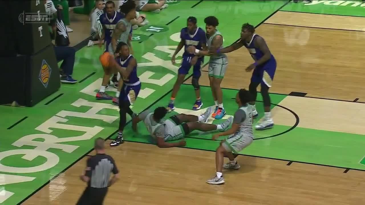 Rubin Jones with a Block vs. Alcorn State Braves - ESPN Video