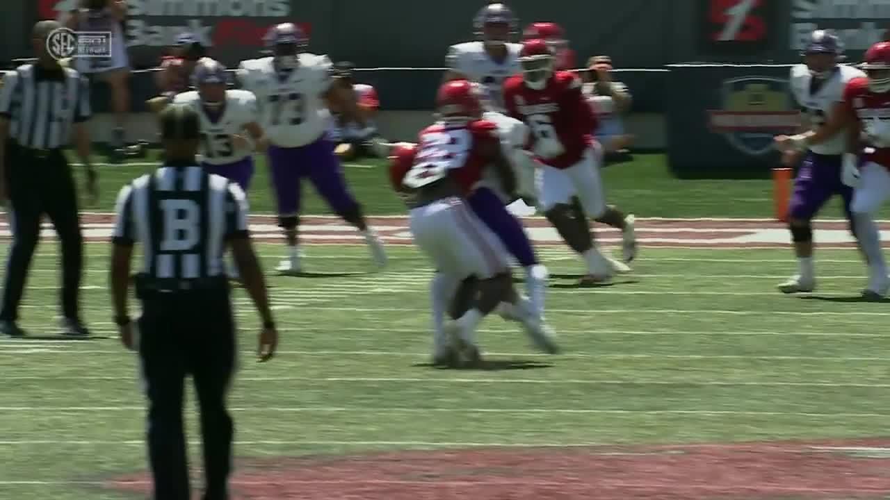 Hudson Clark makes timely INT vs. Western Carolina Catamounts - ESPN Video