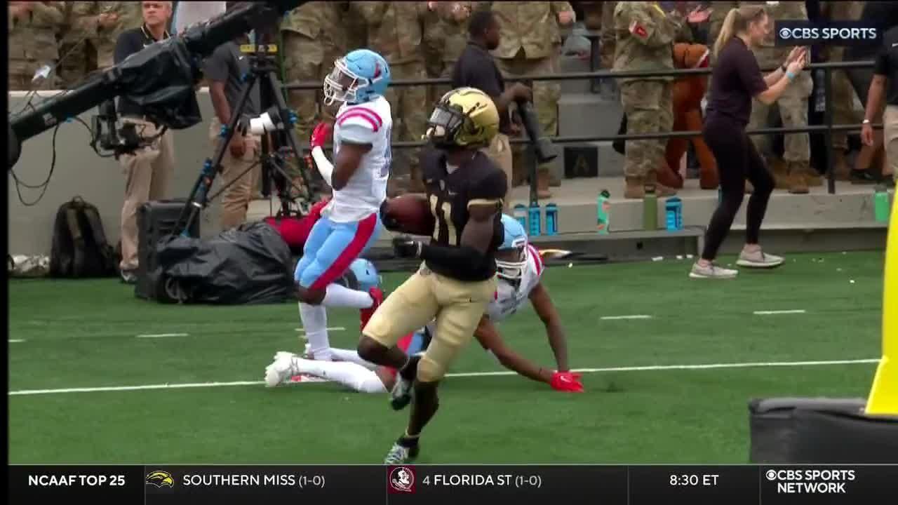 Isaiah Alston hauls in 59-yard TD for Army - ESPN Video