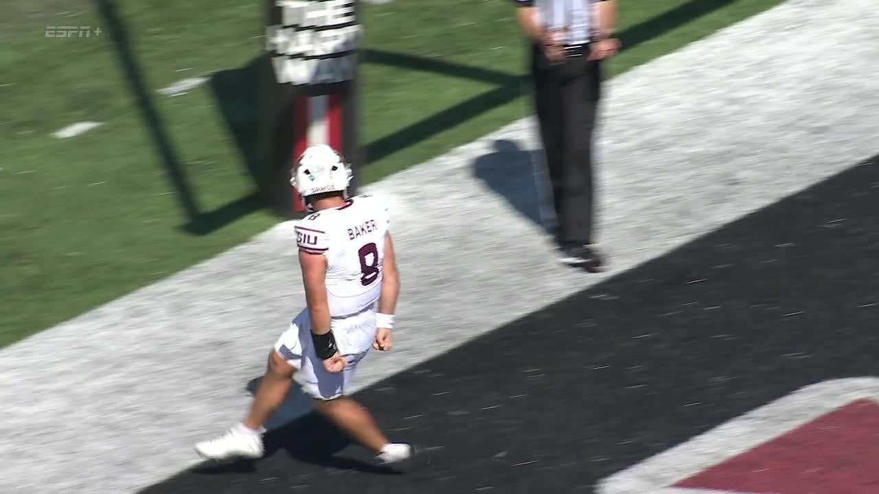 Nic Baker keeps it for a Southern Illinois touchdown - ESPN Video